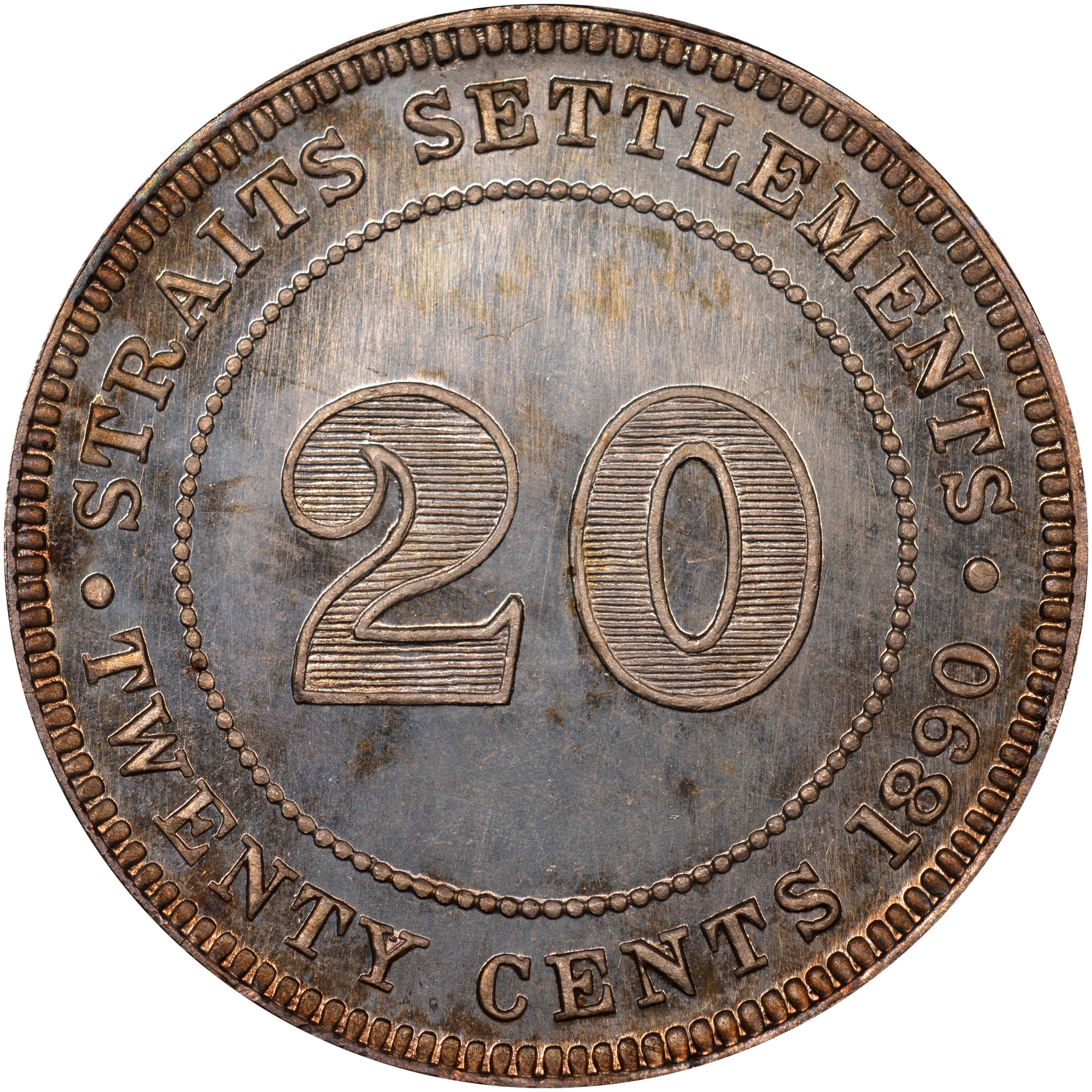 Straits Settlements 20 Cents KM 12 Prices & Values | NGC