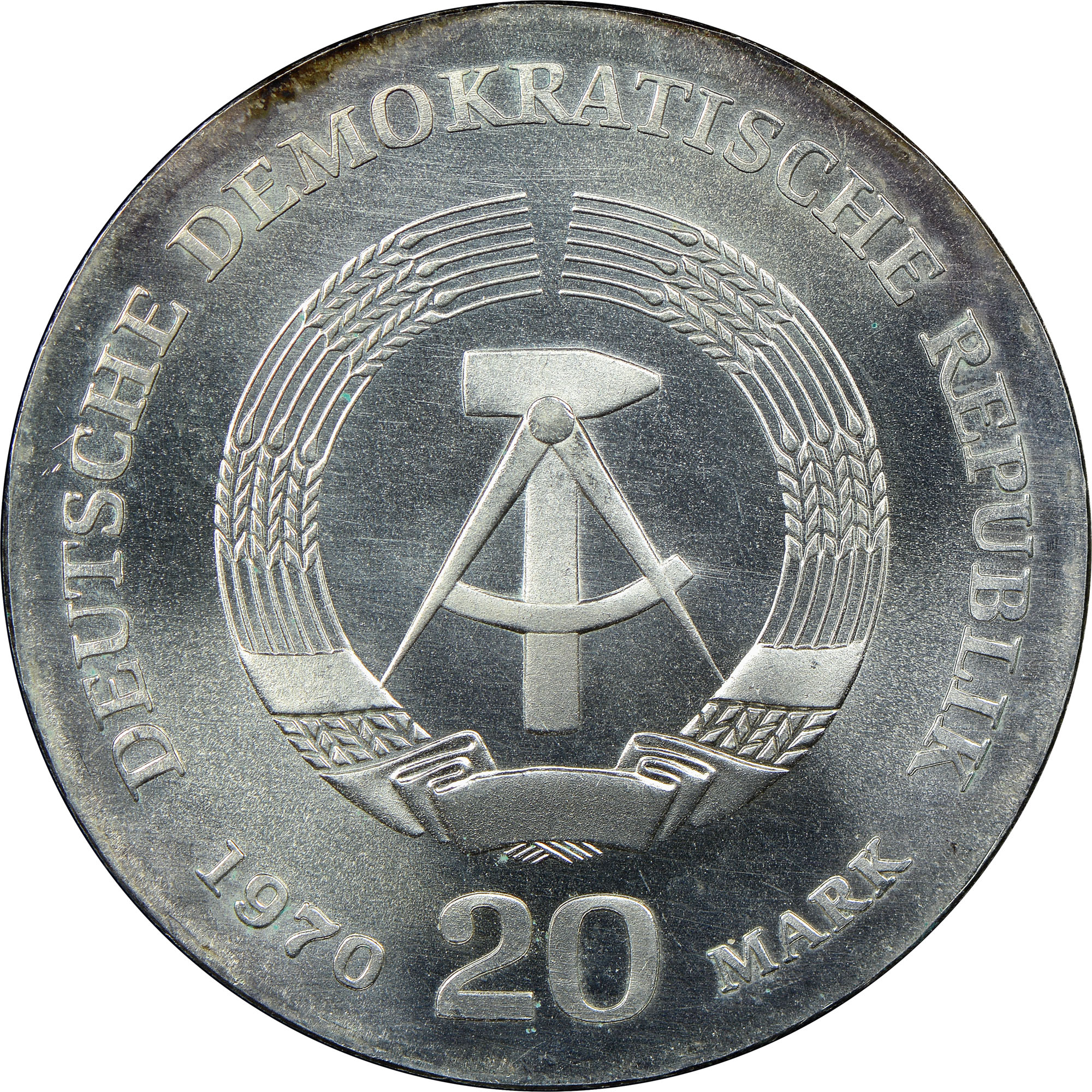 Germany - Democratic Republic 20 Mark KM 28 Prices & Values | NGC