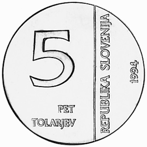 Slovenia 5 Tolarjev KM 15 Prices & Values | NGC