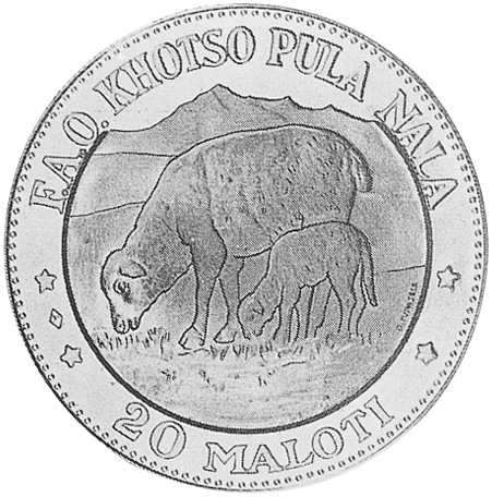 Lesotho 20 Maloti KM 12 Prices & Values | NGC