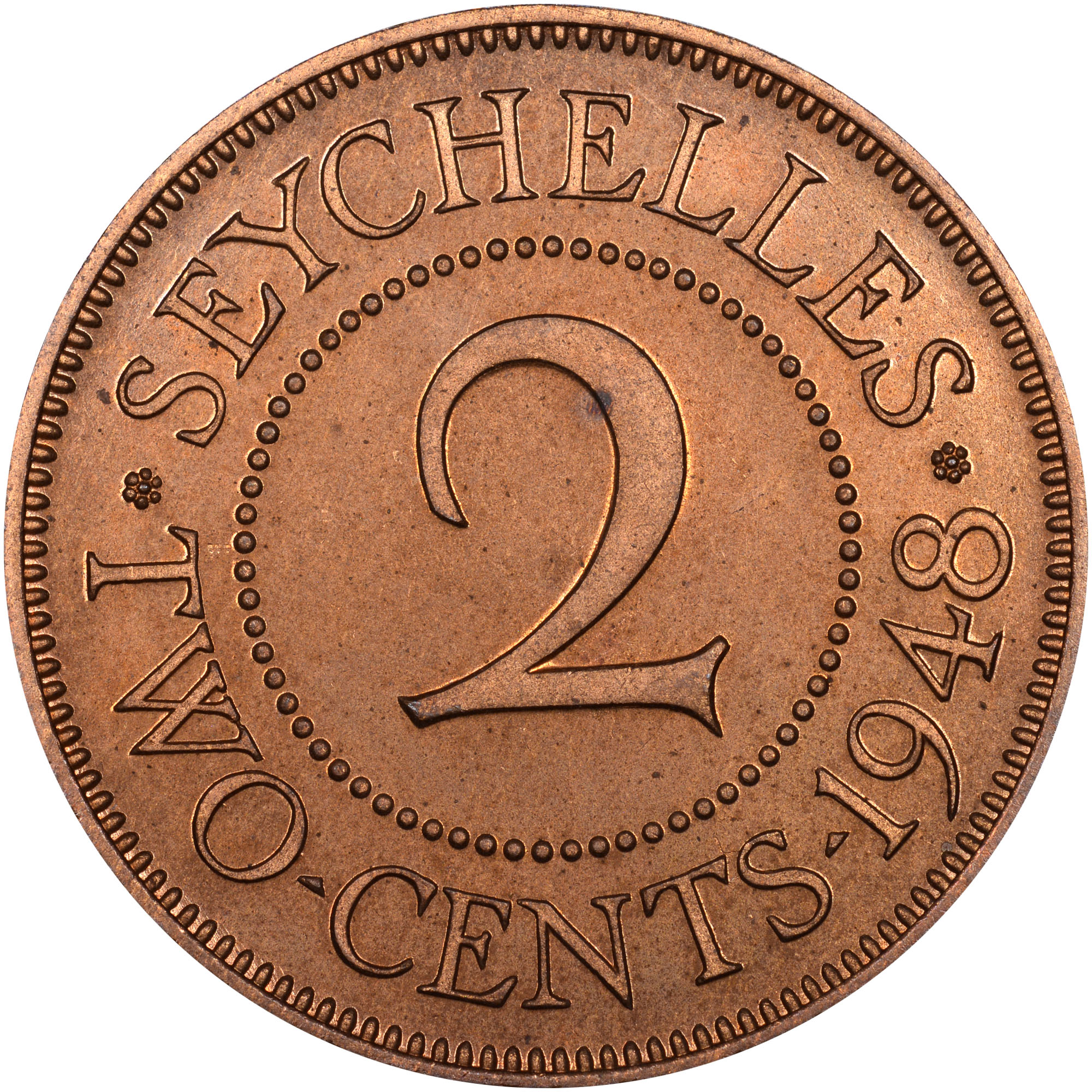 Seychelles 2 Cents KM 6 Prices & Values | NGC