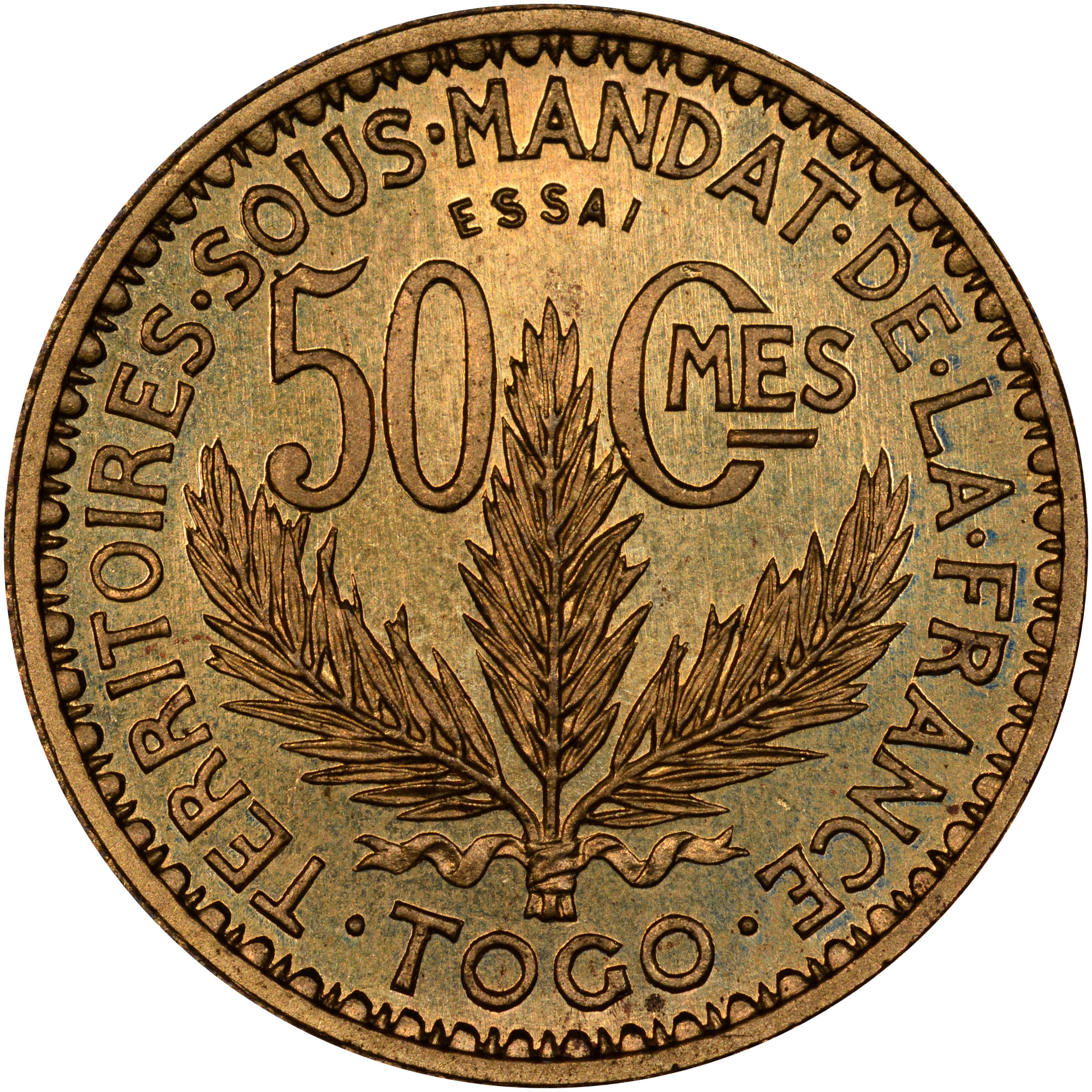 Togo 50 Centimes KM E1 Prices & Values | NGC