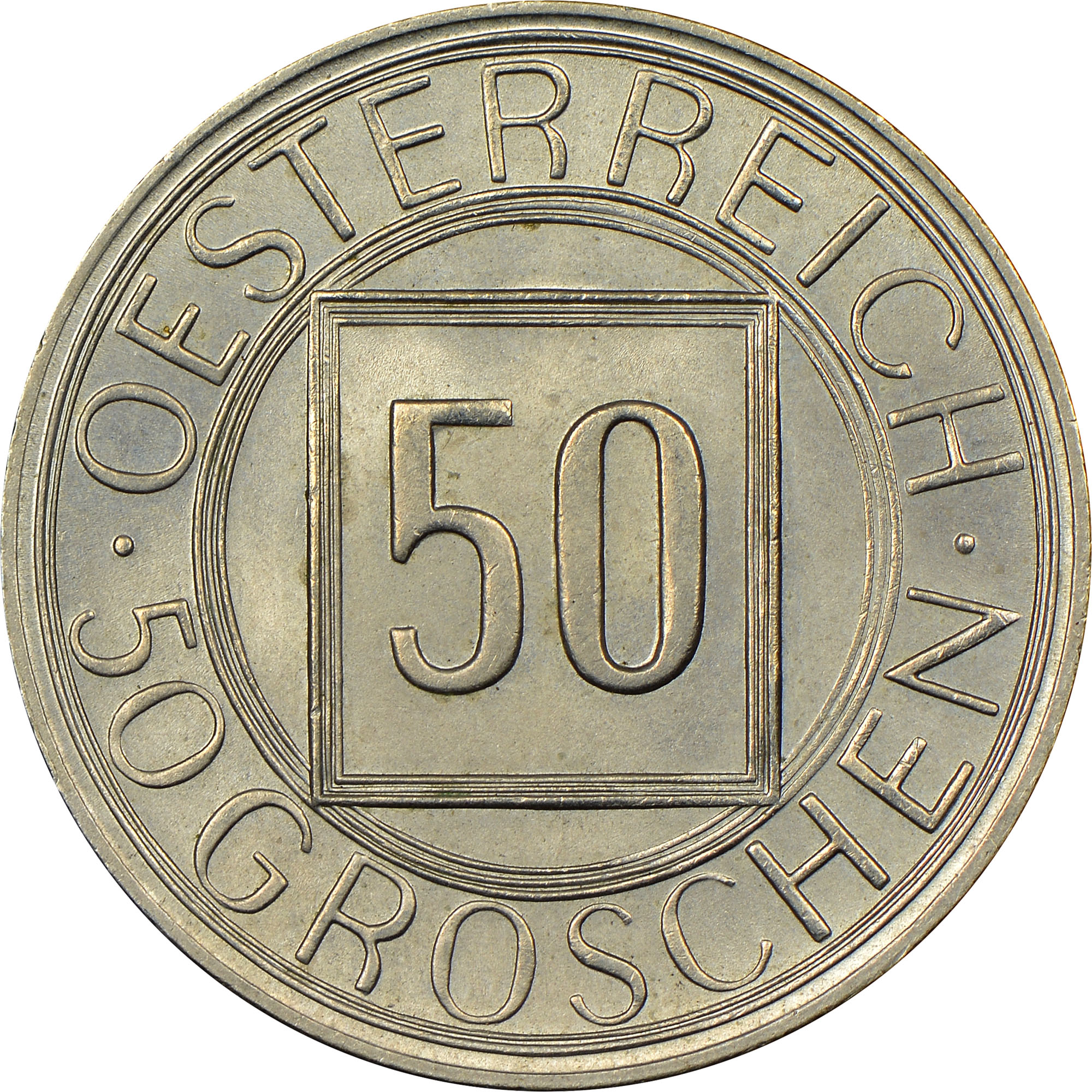 Austria 50 Groschen KM 2850 Prices & Values | NGC