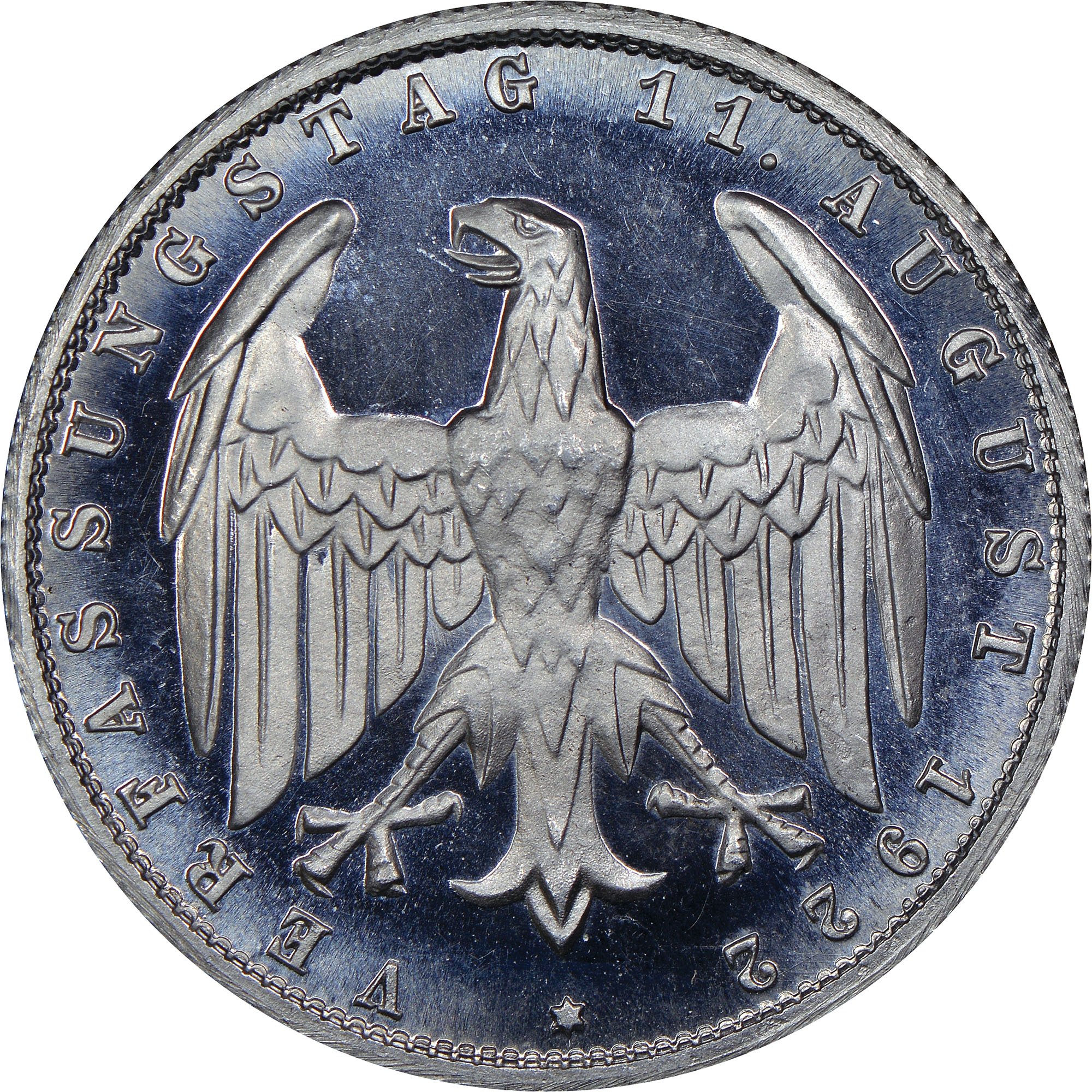 Germany - Weimar Republic 3 Mark KM 29 Prices & Values | NGC