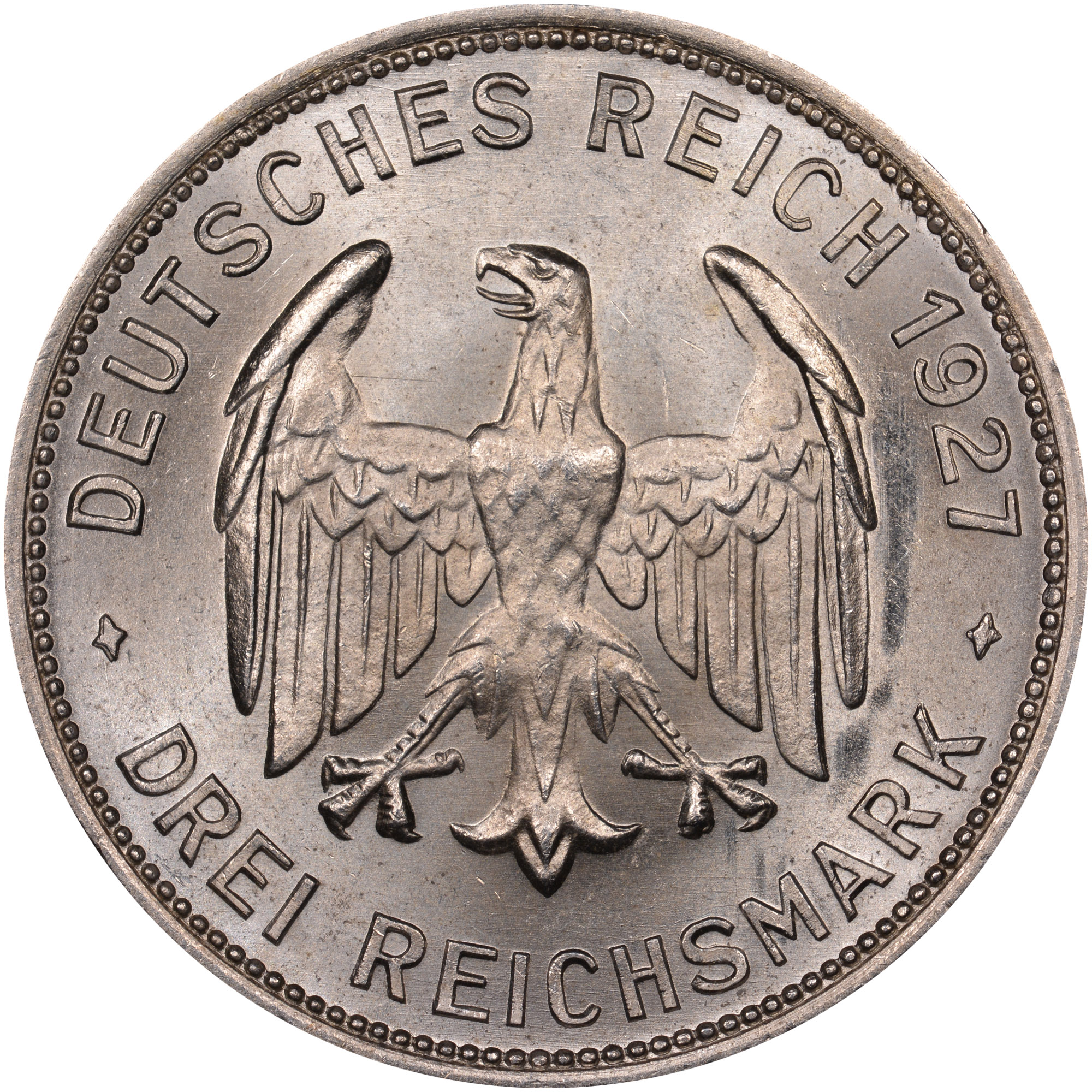 Germany - Weimar Republic 3 Reichsmark KM 54 Prices & Values | NGC