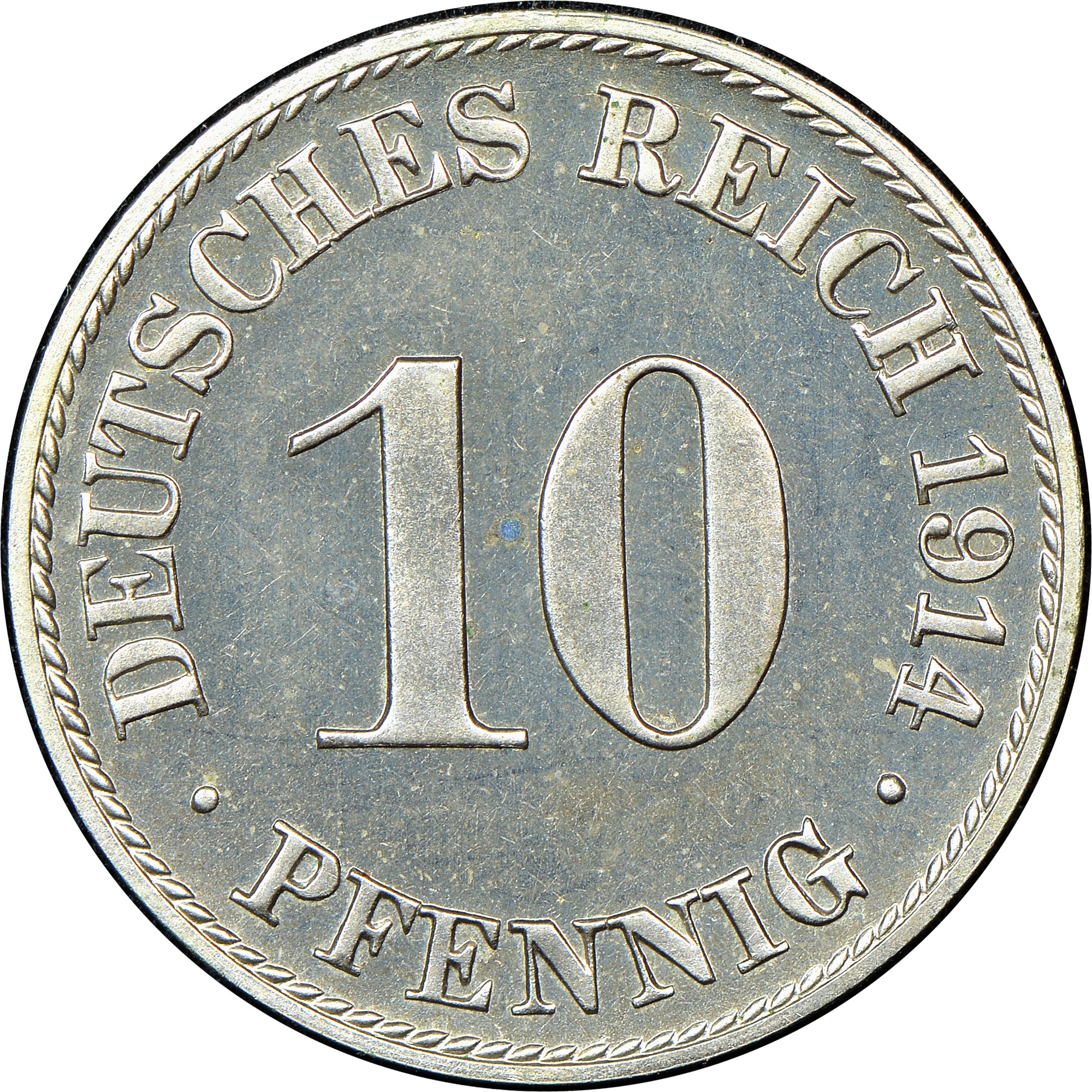 Germany - Empire 10 Pfennig KM 12 Prices & Values | NGC