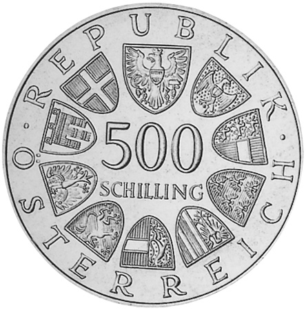 Austria 500 Schilling KM 2962 Prices & Values | NGC
