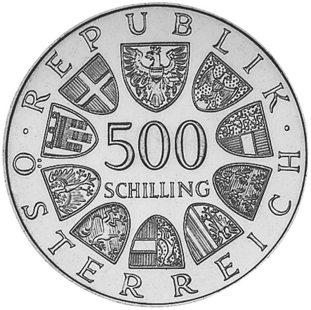 Austria 500 Schilling KM 2969 Prices & Values | NGC