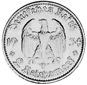 Germany - Third Reich 2 Reichsmark KM 81 Prices & Values | NGC