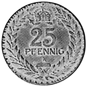 Germany - Empire 25 Pfennig KM Pn147 Prices & Values | NGC