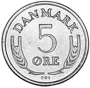 Denmark 5 Øre KM 848.1 Prices & Values | NGC