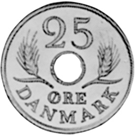 Denmark 25 Øre KM 855.1 Prices & Values | NGC