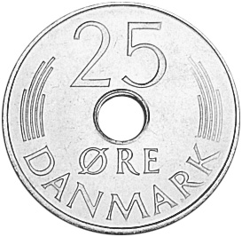 Denmark 25 Øre KM 861.1 Prices & Values | NGC