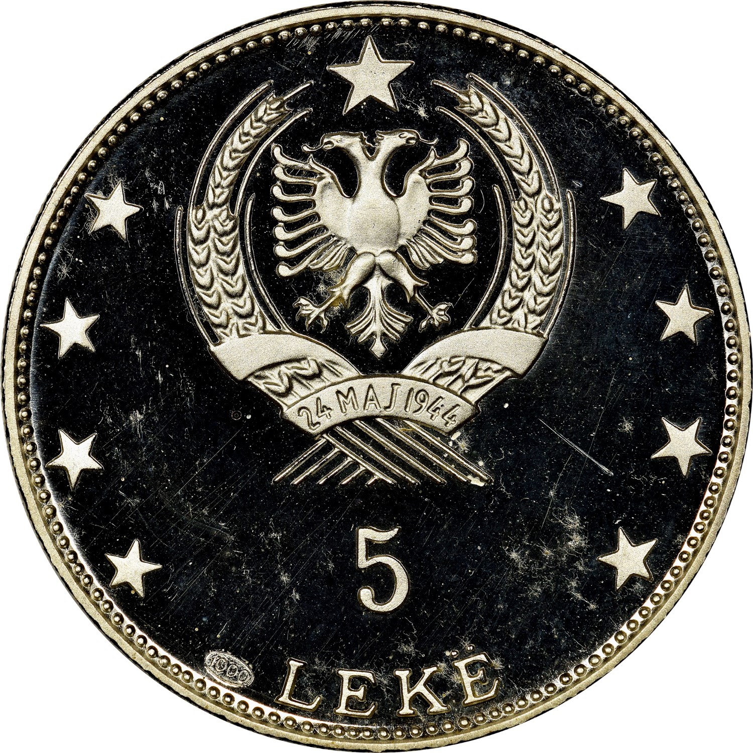 Albania 5 Leke KM 49.1 Prices & Values | NGC