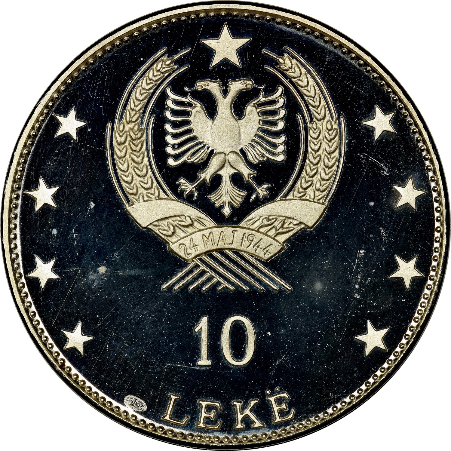 Albania 10 Leke KM 50.1 Prices & Values | NGC