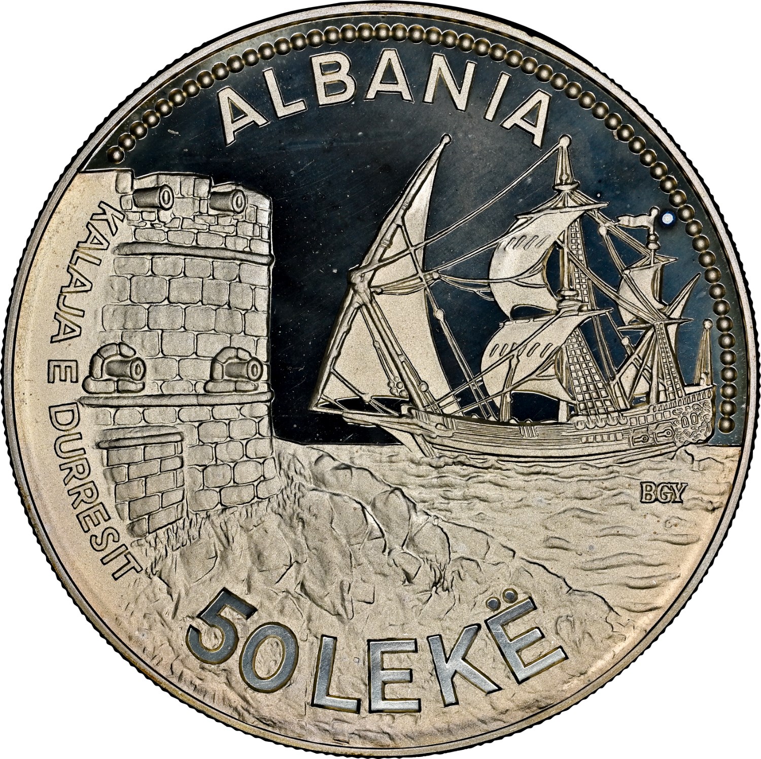 Albania 50 Leke KM 58 Prices & Values | NGC