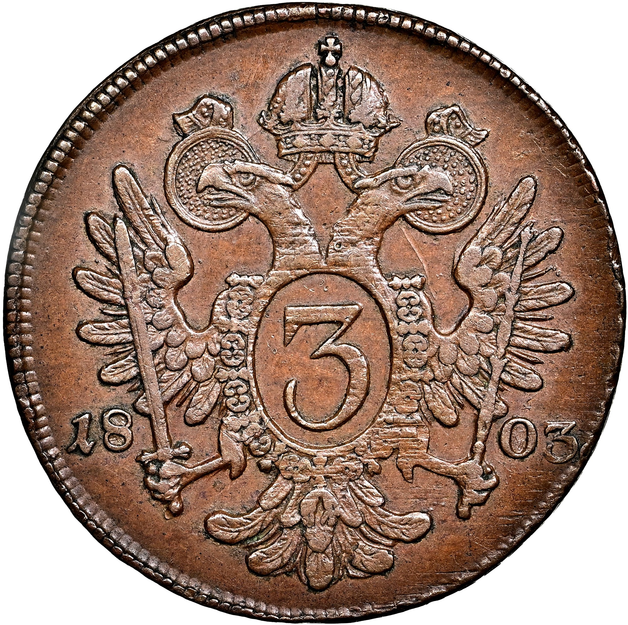 Austria 3 Kreuzer KM 2115.3 Prices & Values | NGC