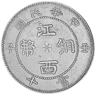 China - Provincial KIANGSI PROVINCE 10 Cash Y 412a.1 Prices & Values