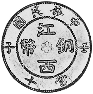 China, Provincial KIANGSI PROVINCE 10 Cash Y 412a.2 Prices & Values