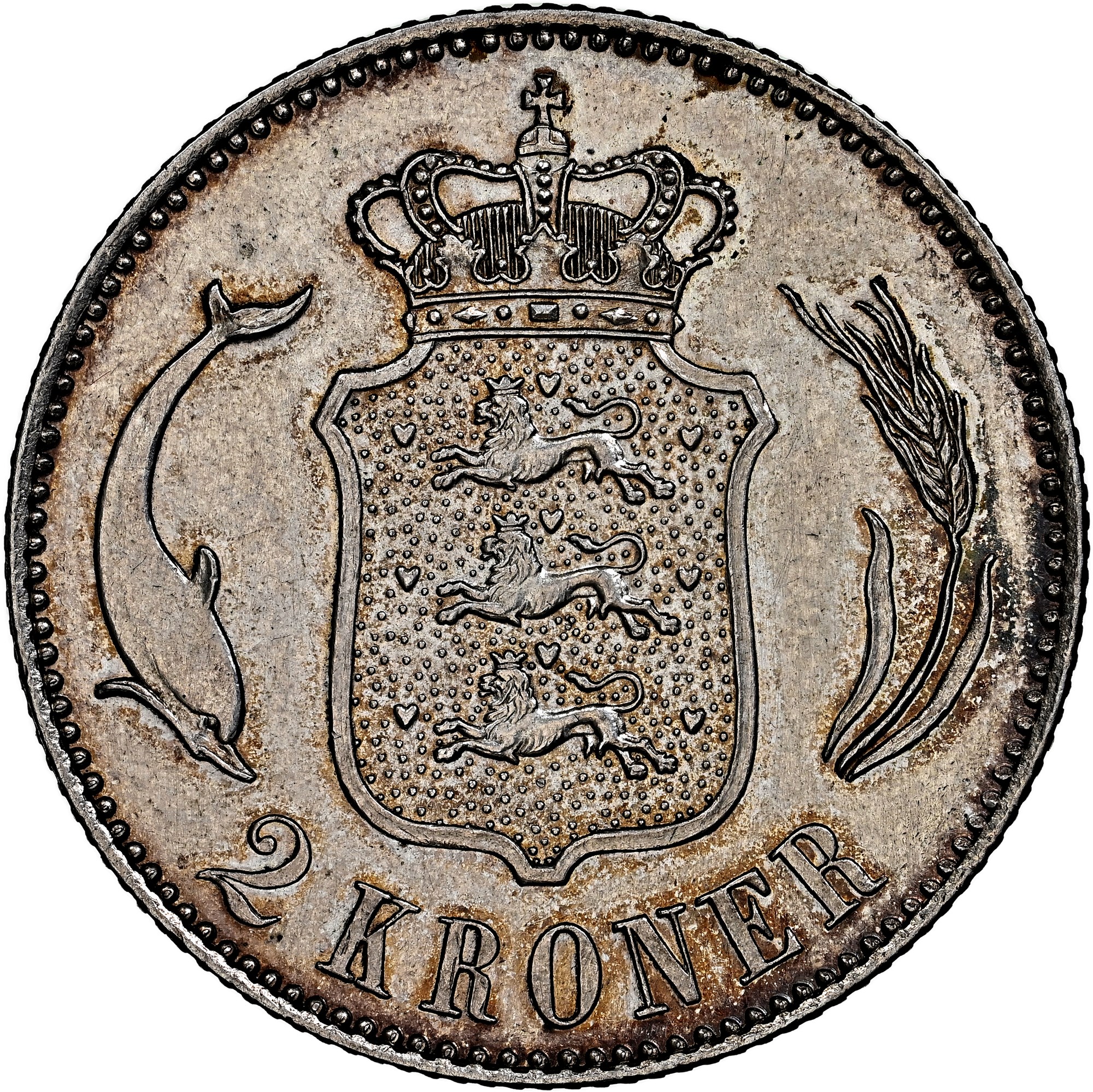 Denmark 2 Kroner KM 798.1 Prices & Values | NGC