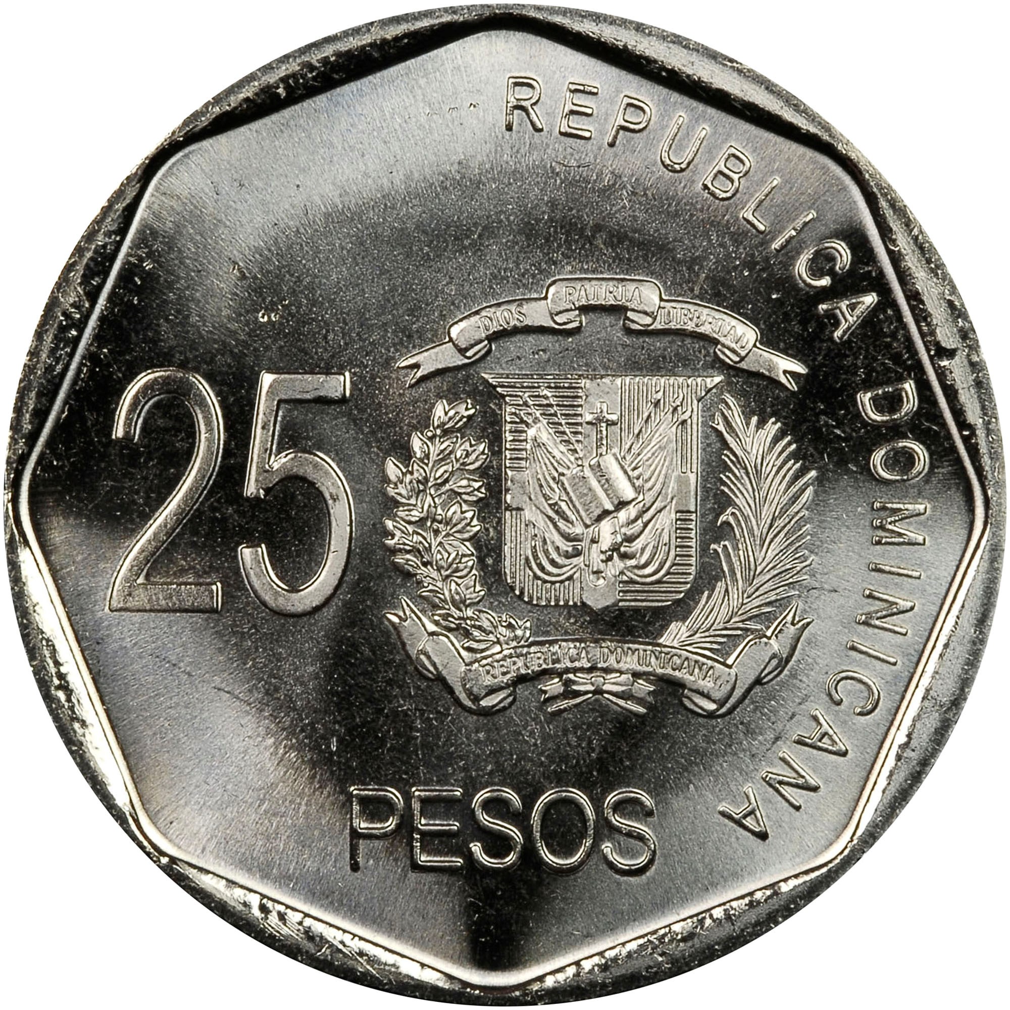 Dominican Republic 25 Pesos KM 107 Prices Values NGC