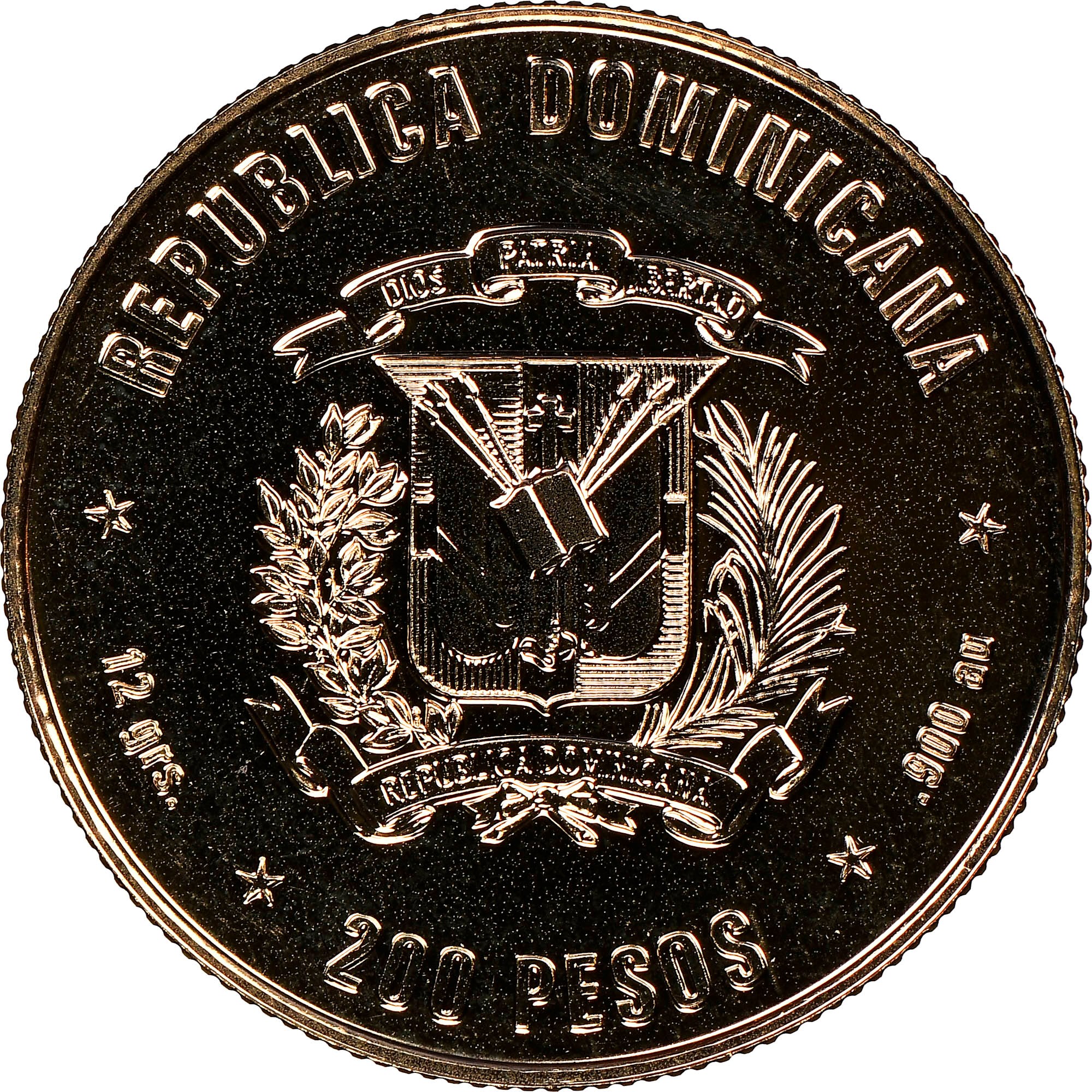 Dominican Republic 200 Pesos KM 105 Prices & Values | NGC