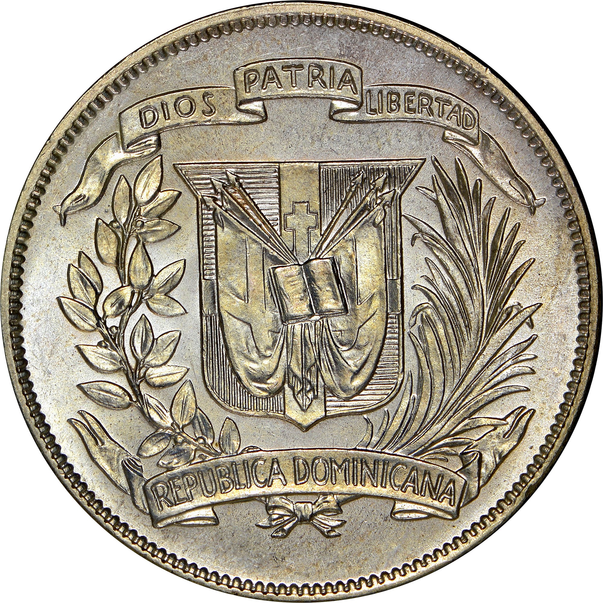 Dominican Republic 1/2 Peso KM 21 Prices & Values | NGC