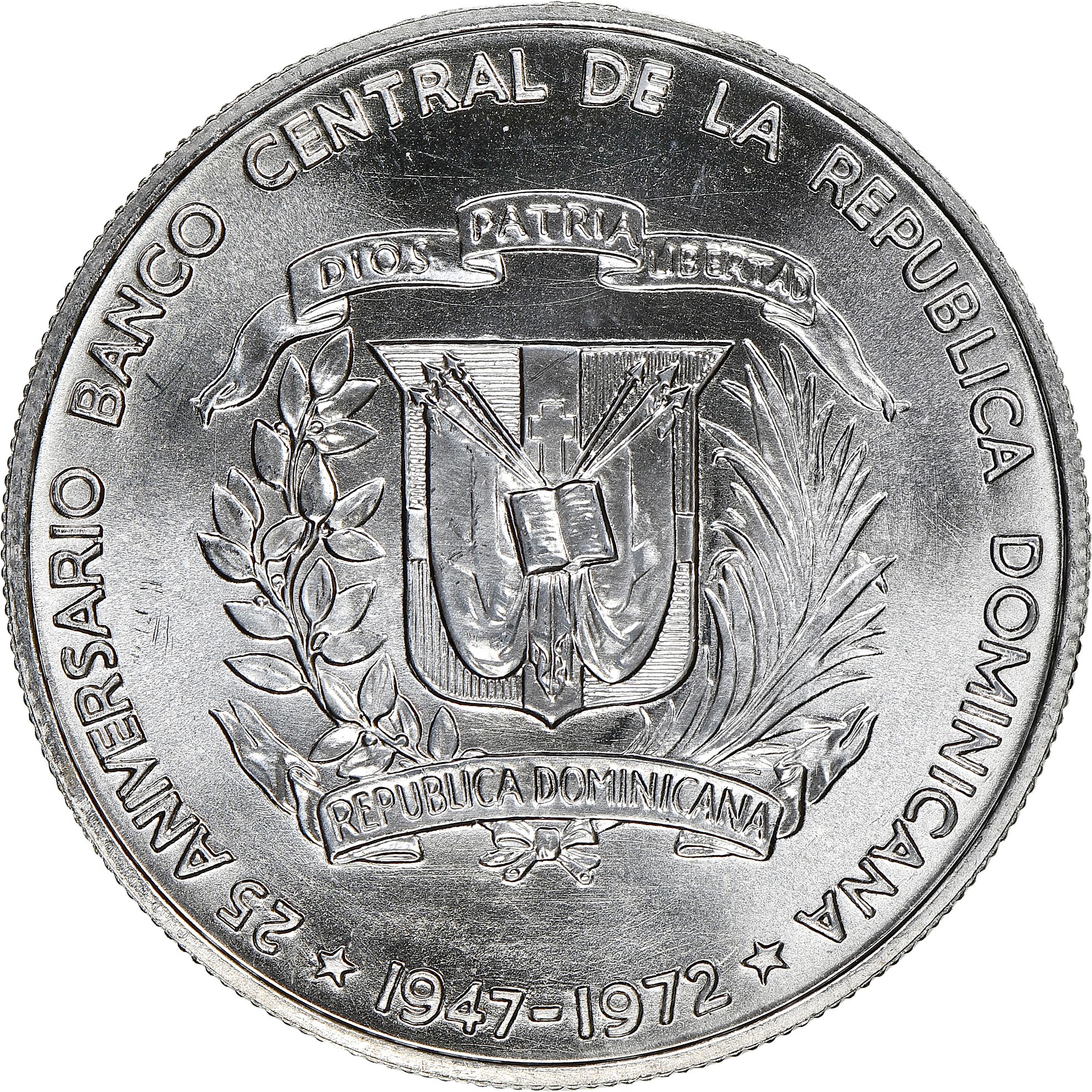 Dominican Republic Peso KM 34 Prices Values NGC Dominican Republic Peso KM 34 Prices Values NGC