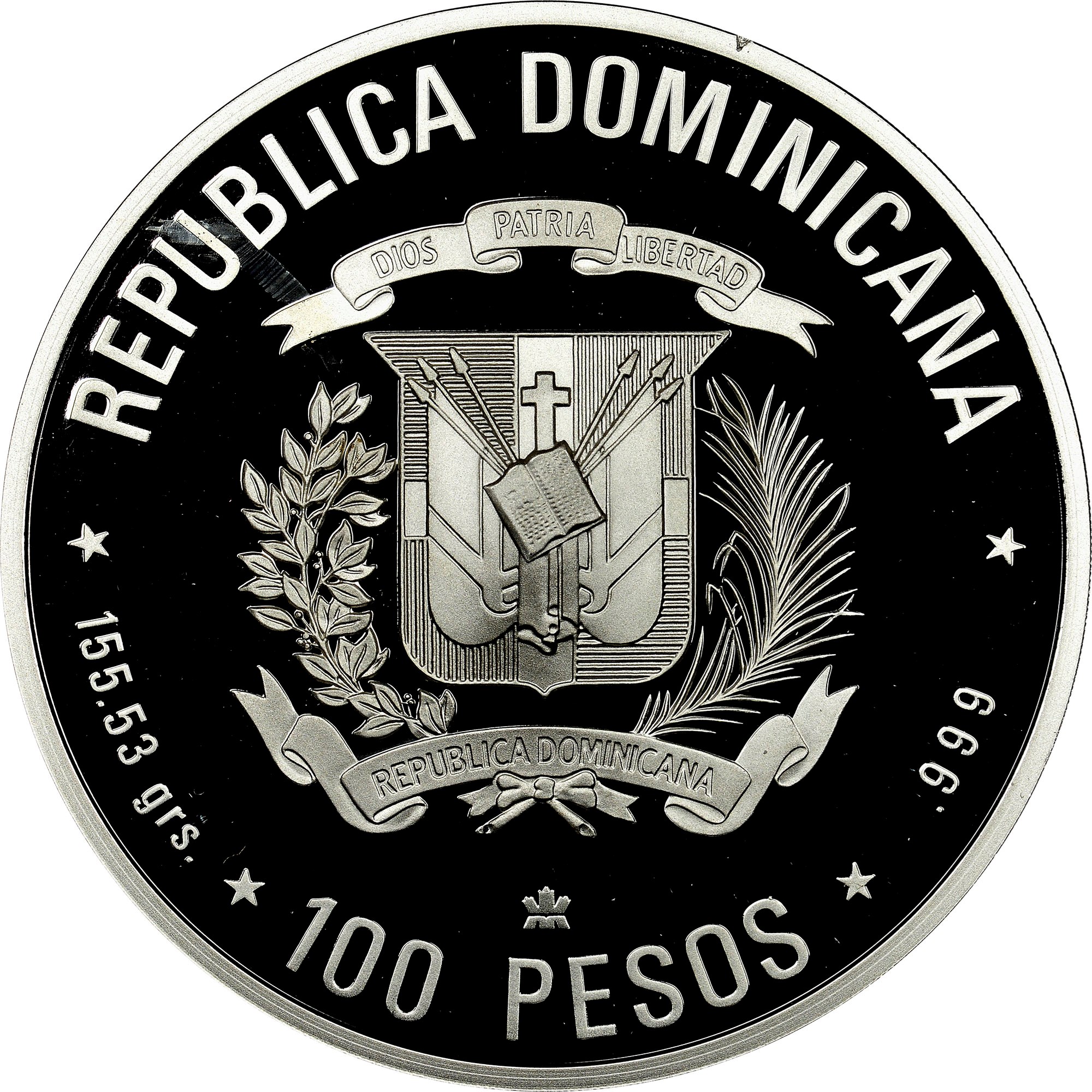 Dominican Republic 100 Pesos KM 84 Prices & Values | NGC