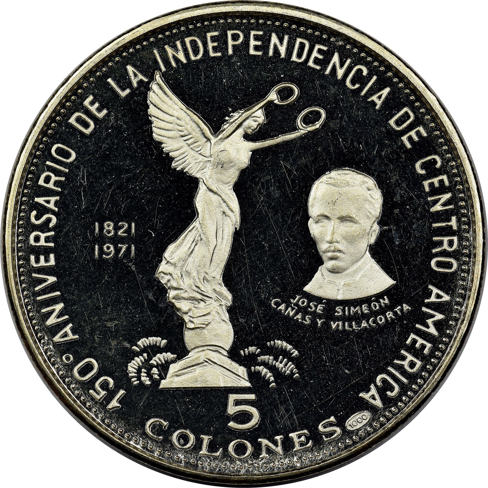 El Salvador 5 Colones KM 142 Prices & Values | NGC