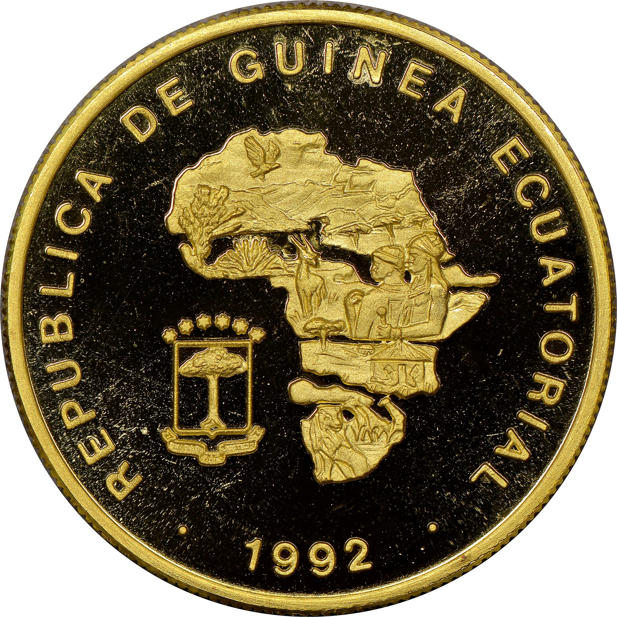 Equatorial Guinea 15000 Francos KM 106 Prices & Values | NGC