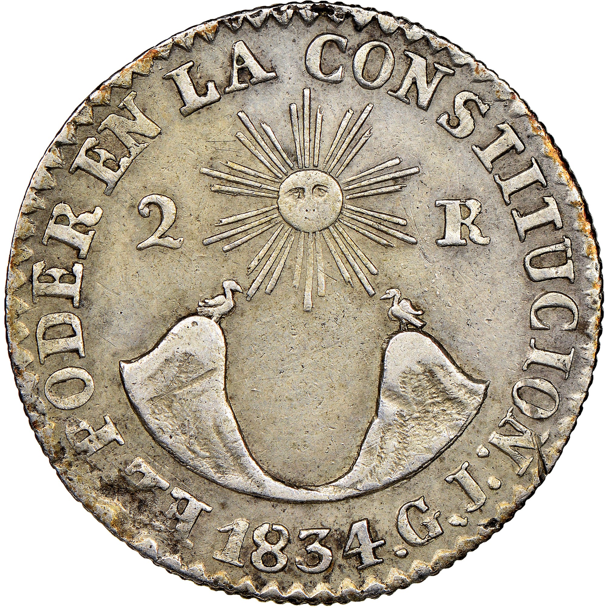 Ecuador 2 Reales KM 14 Prices & Values | NGC