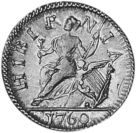 United States Colonial America EARLY COLONIAL AMERICAN TOKENS Farthing