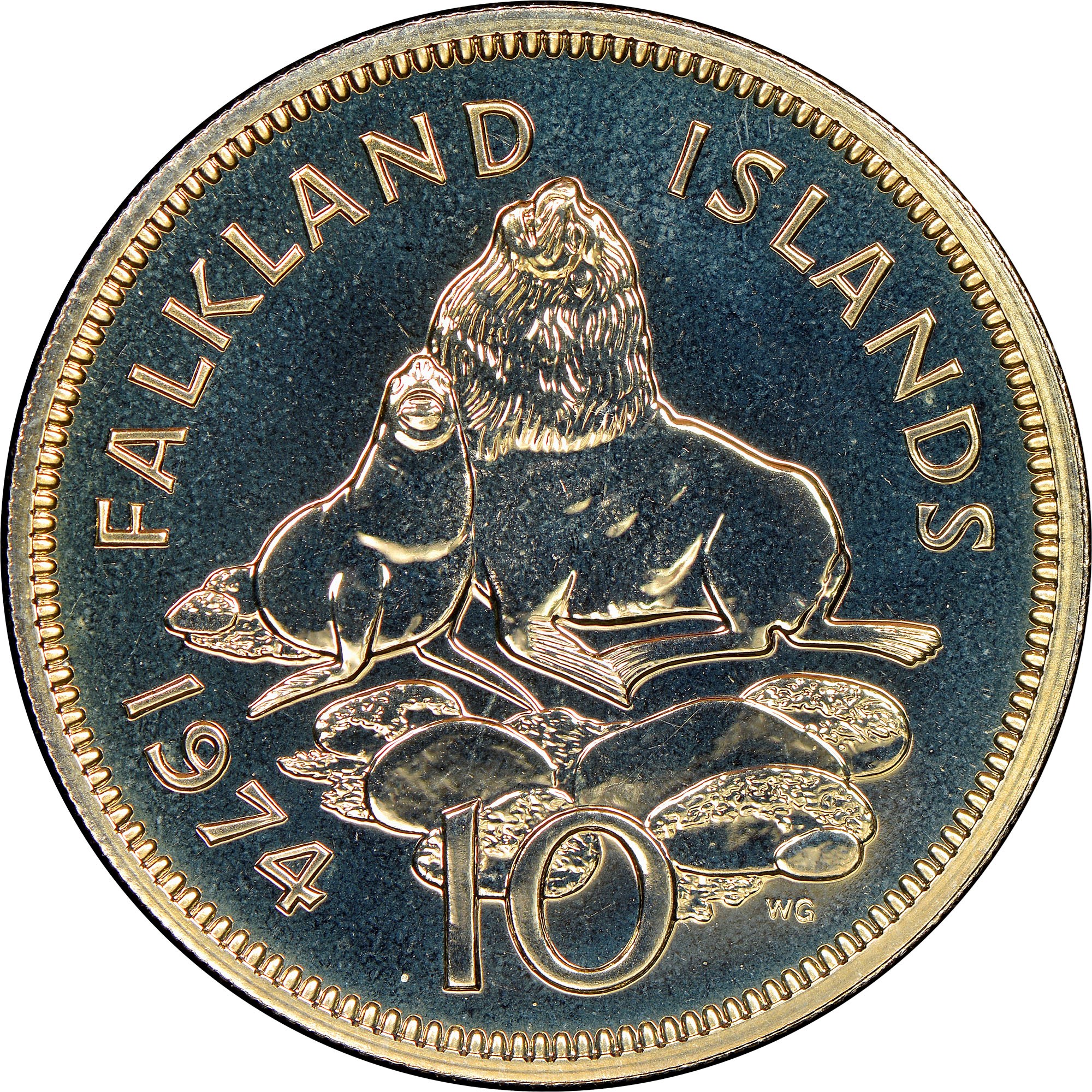 Falkland Islands 10 Pence KM 5.1 Prices & Values | NGC