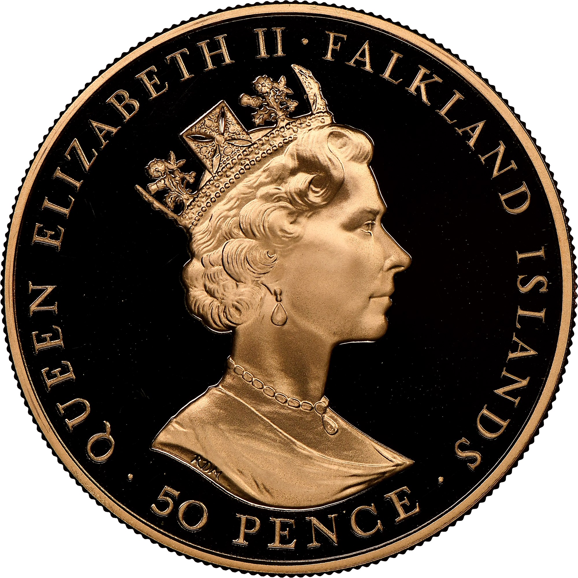 Falkland Islands 50 Pence KM 66b Prices & Values | NGC