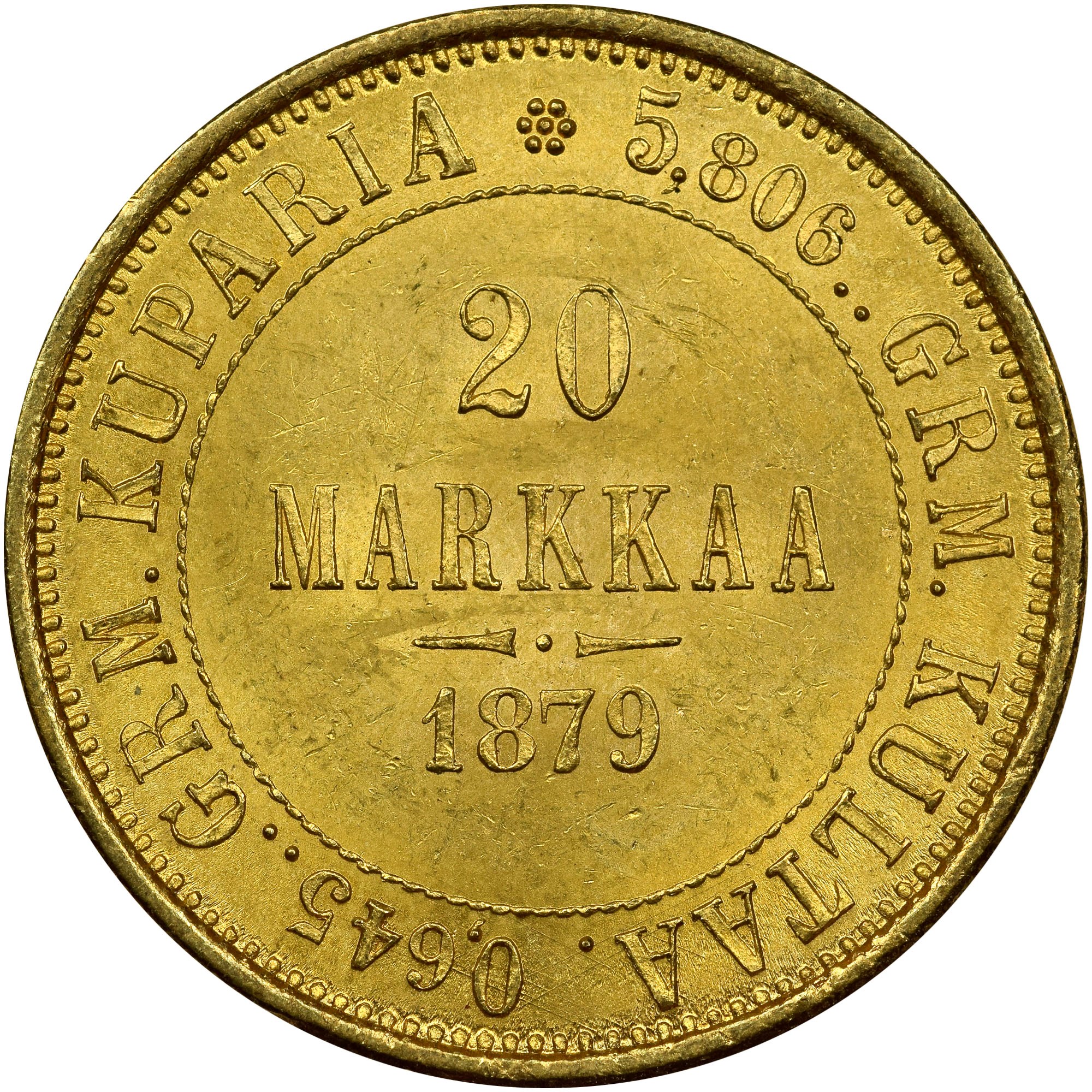 Finland 20 Markkaa KM 9.2 Prices & Values | NGC