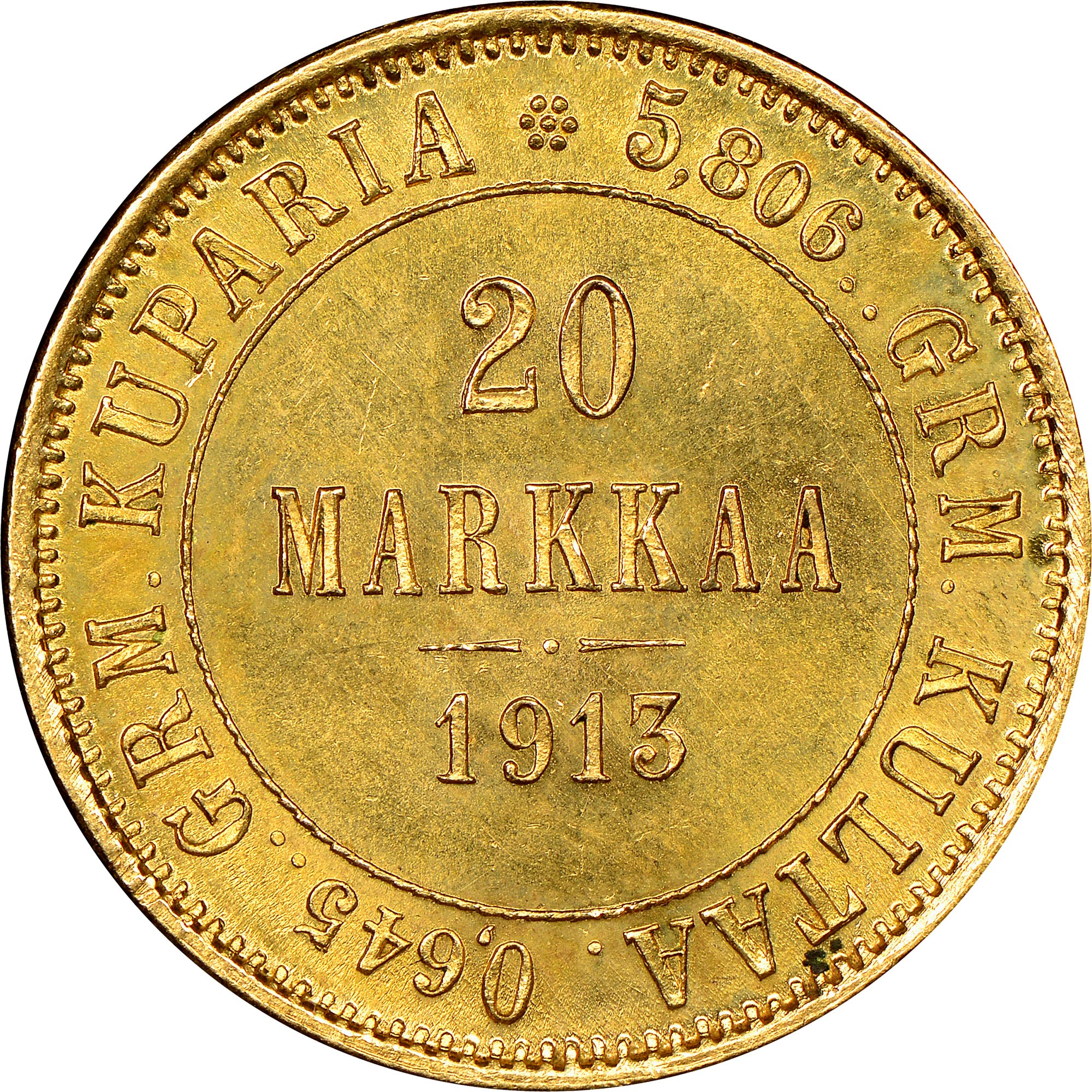Finland 20 Markkaa KM 9.2 Prices & Values | NGC