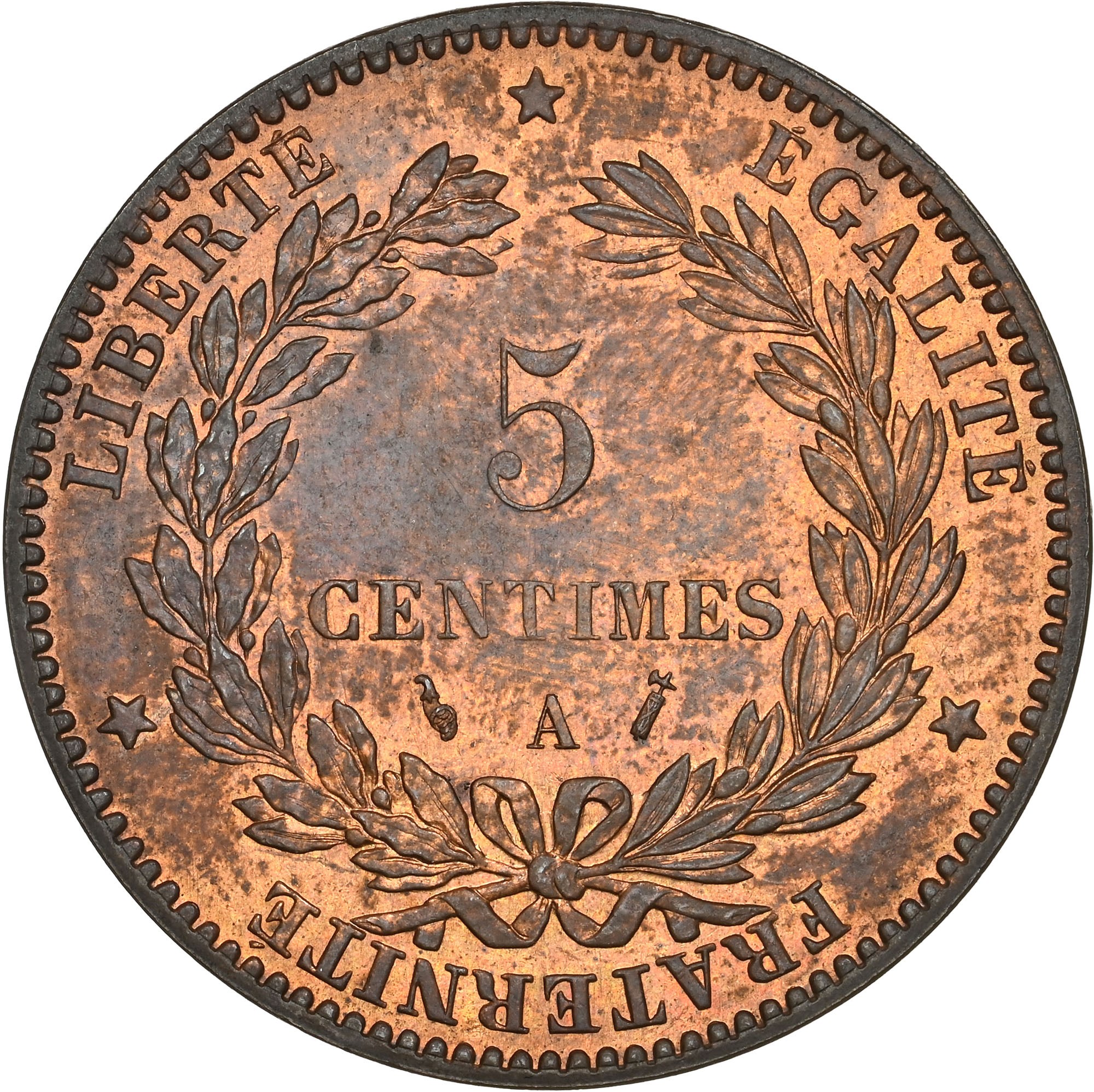 France 5 Centimes KM 821.1 Prices & Values | NGC