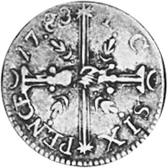 United States Colonial America EARLY COLONIAL AMERICAN TOKENS 6 Pence