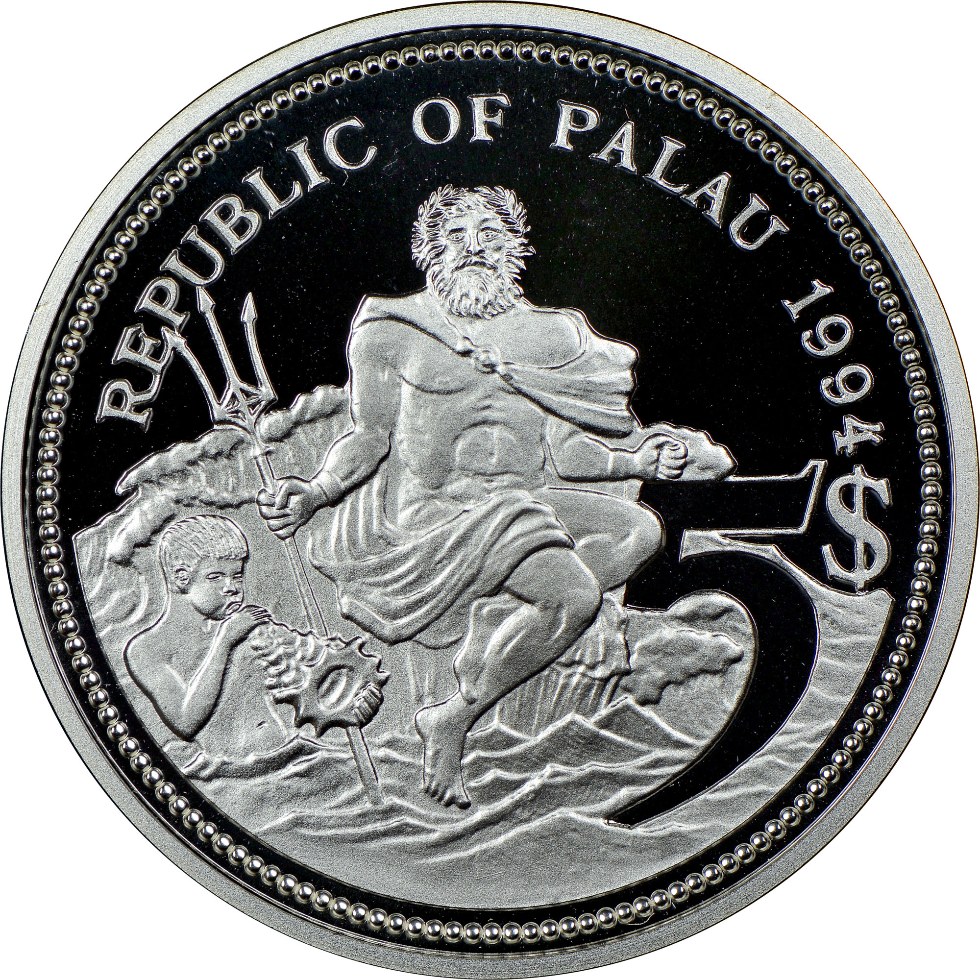 Palau 5 Dollars KM 6 Prices & Values | NGC