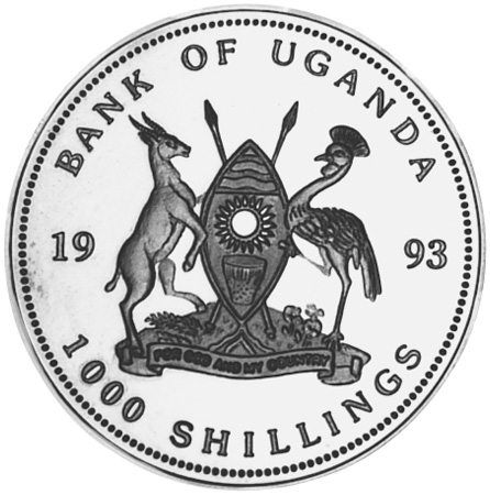 Uganda 1000 Shillings KM 35 Prices & Values | NGC