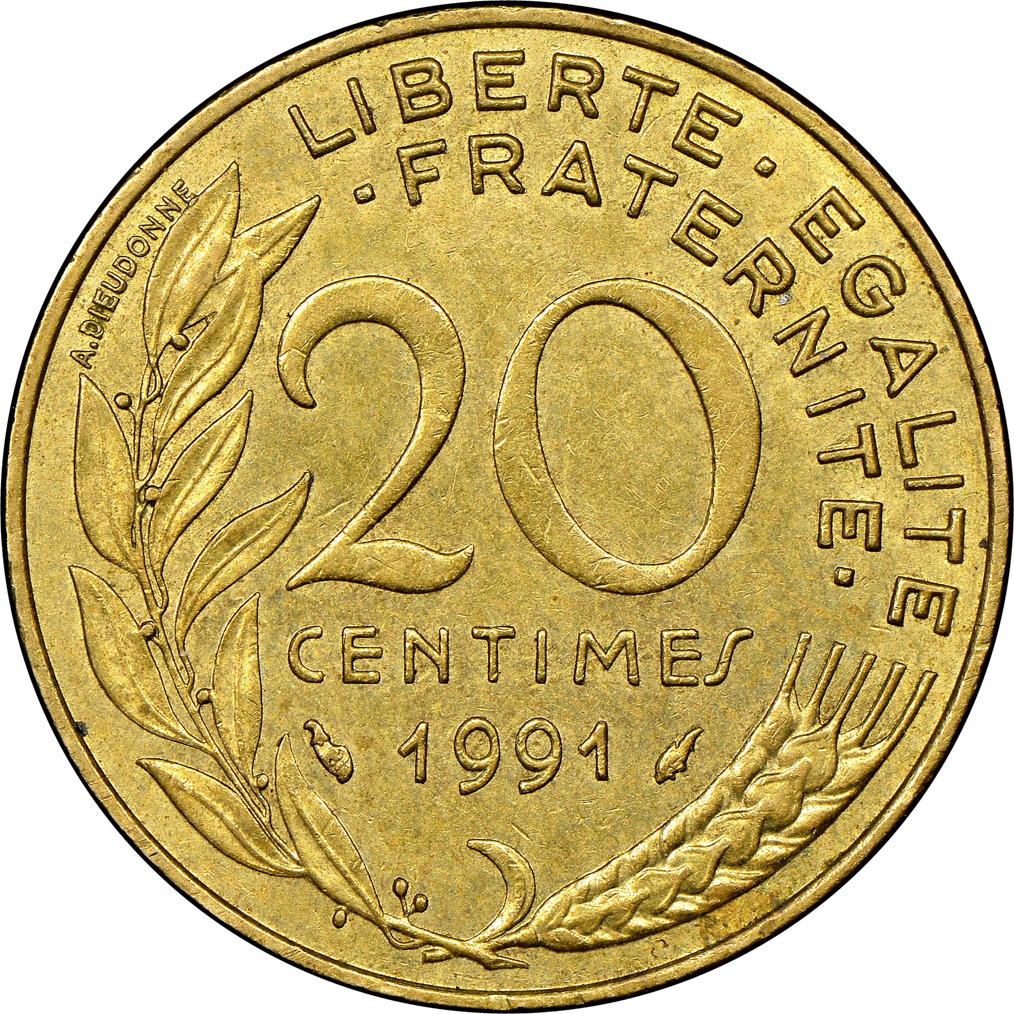 France 20 Centimes KM 930 Prices & Values | NGC