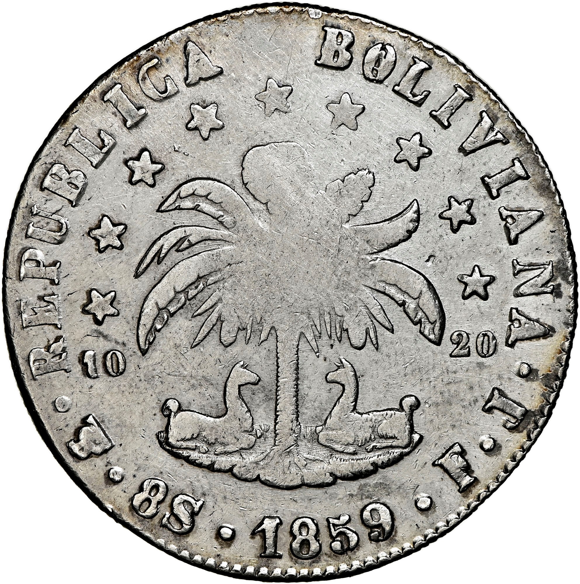 Bolivia 8 Soles KM 137 Prices & Values | NGC