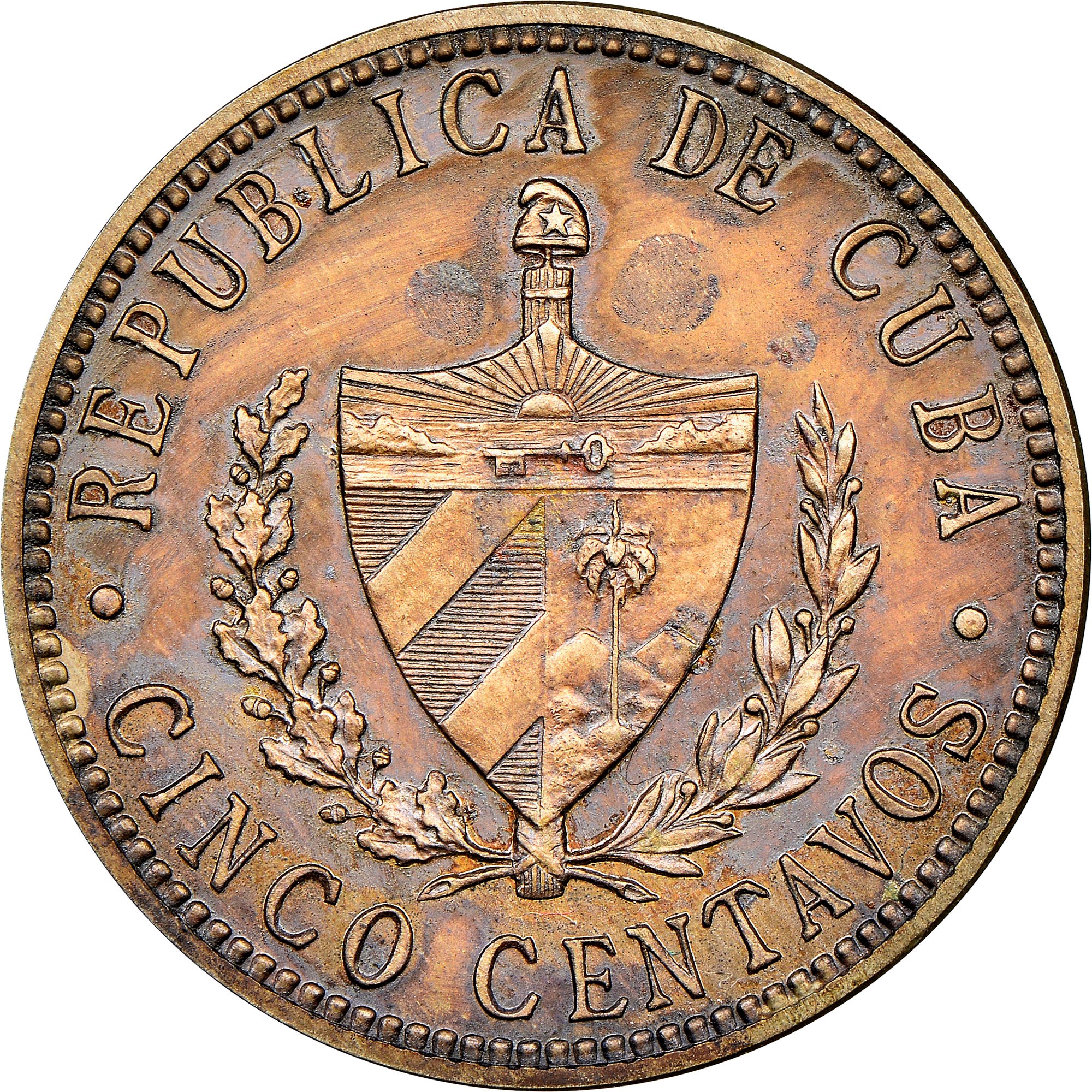 Cuba 5 Centavos KM 11.1 Prices & Values | NGC