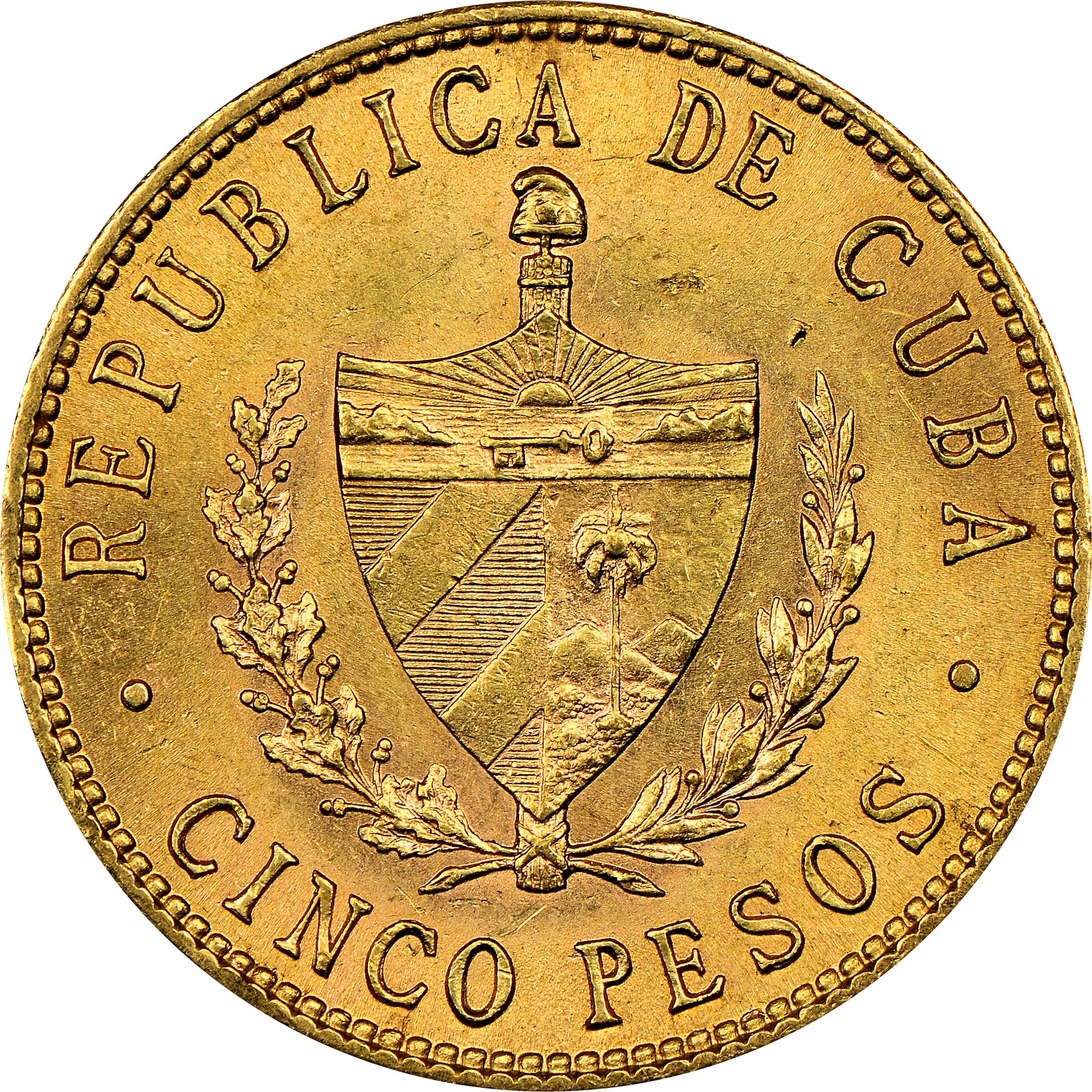 Cuba 5 Pesos KM 19 Prices & Values | NGC
