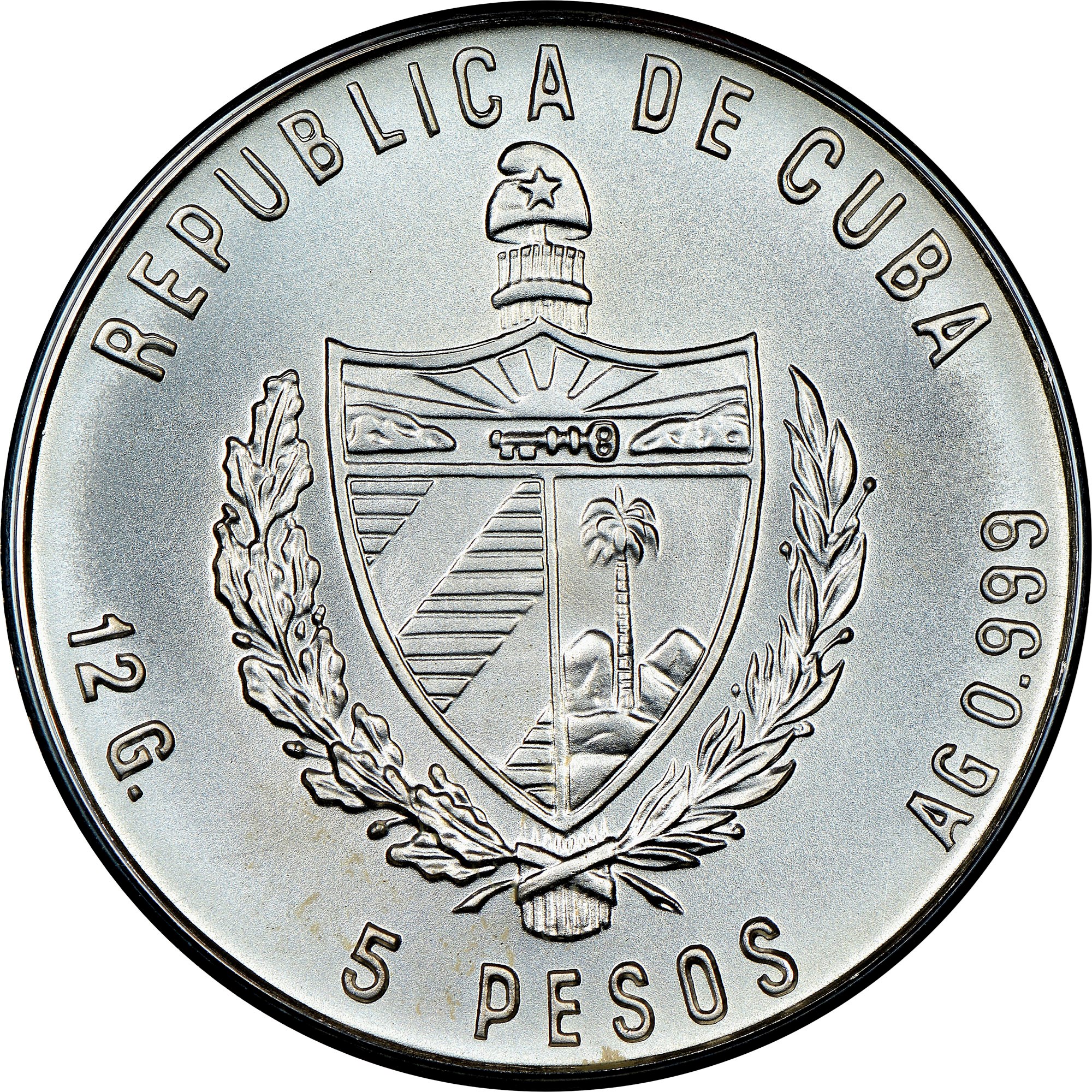 Cuba 5 Pesos KM 129 Prices & Values | NGC