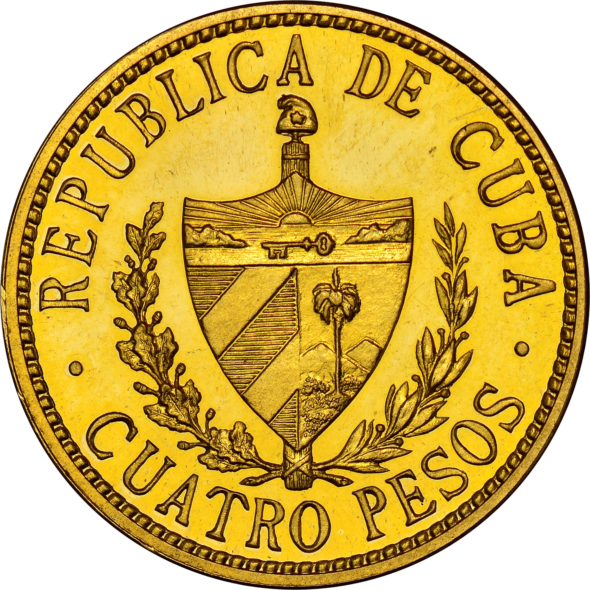 Cuba 4 Pesos KM 18 Prices & Values | NGC