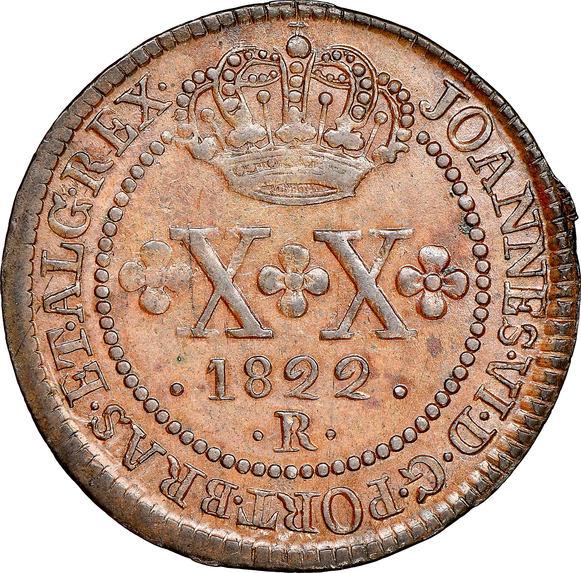 Brazil 20 Reis KM 316.1 Prices & Values | NGC