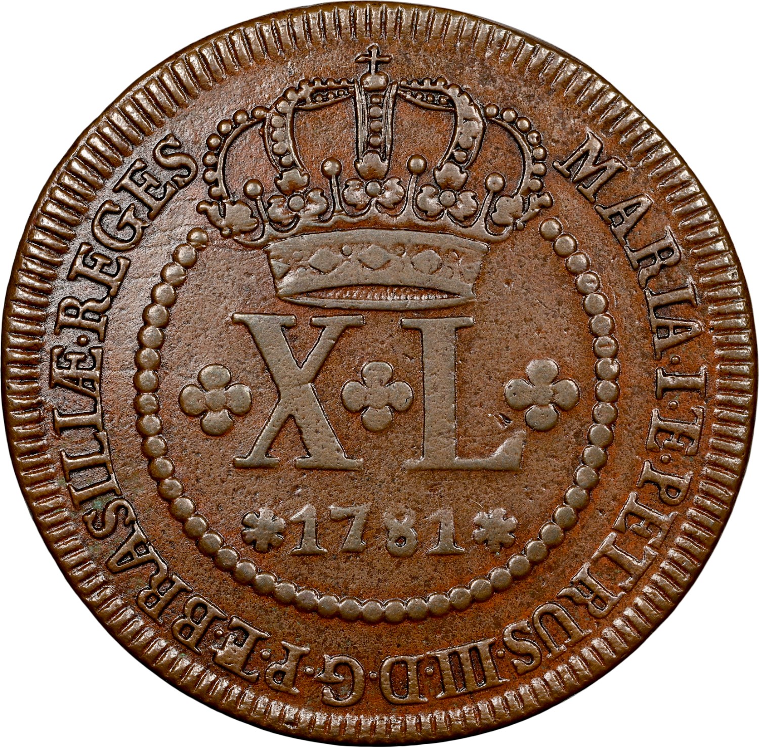 Brazil 40 Reis KM 203 Prices & Values | NGC