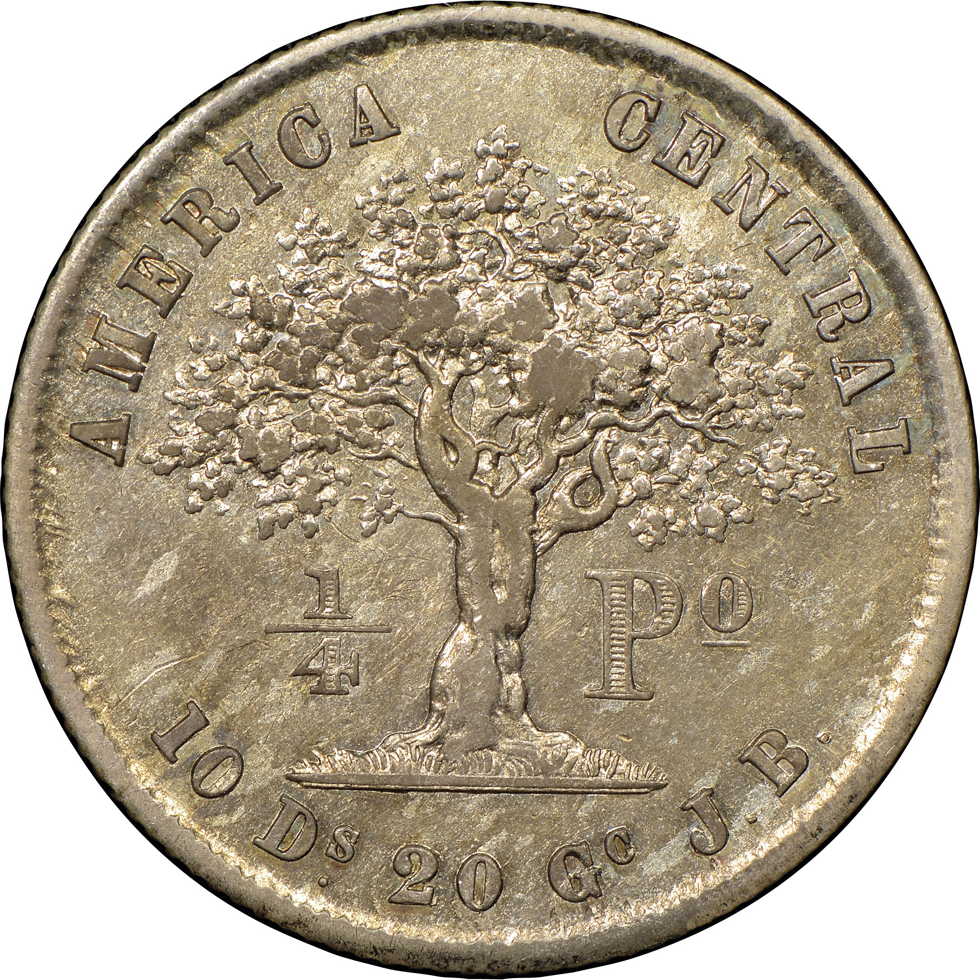 Costa Rica 1/4 Peso KM 103 Prices & Values | NGC